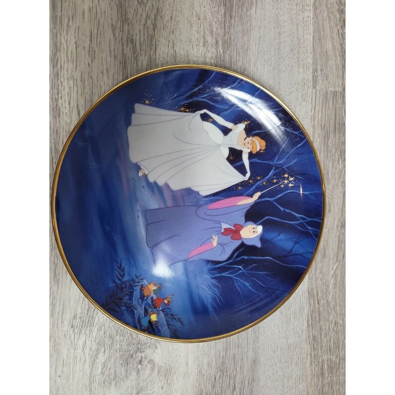 1995 Disney Cinderella 45th Anniversary Commemorative 8” Plate Princess ...