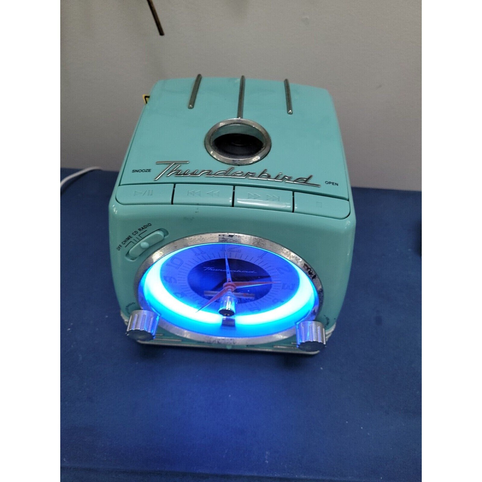 Thunderbird Neon Clock-radio-cd Player Combo Rare Collectible - Etsy