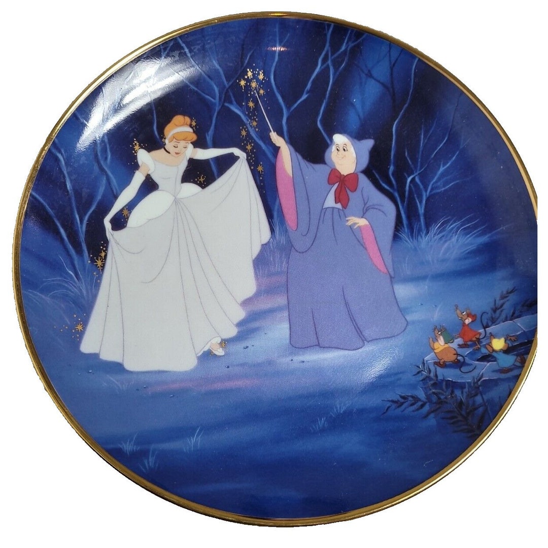 1995 Disney Cinderella 45th Anniversary Commemorative 8” Plate Princess ...