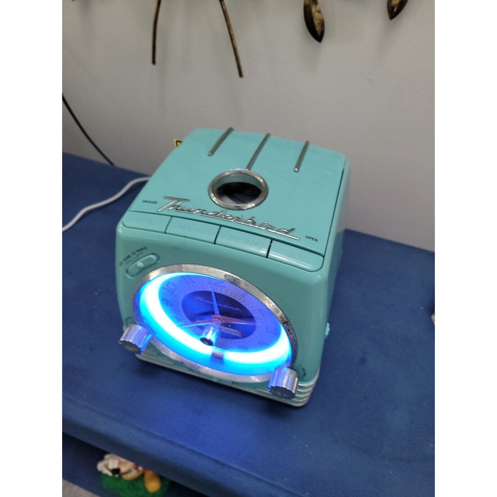 Thunderbird Neon Clock-radio-cd Player Combo Rare Collectible - Etsy