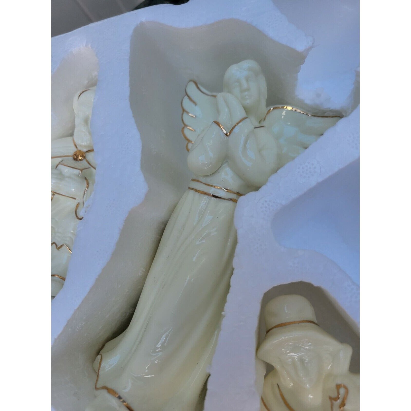 Holiday Lane Vintage 2003 8-piece Christmas Nativity Set Jade Glazed ...