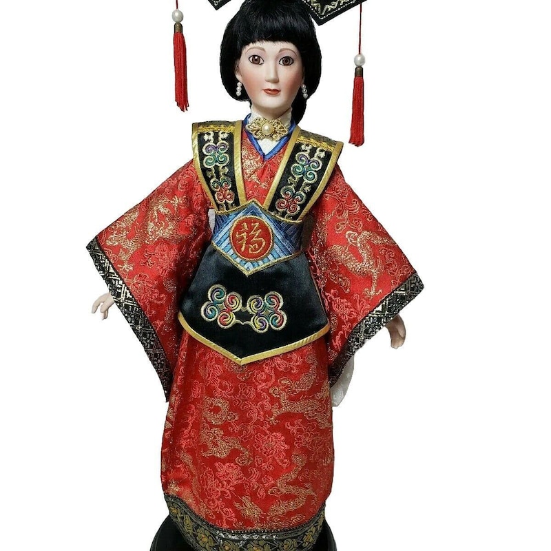 Porcelain Chinese Doll - Etsy