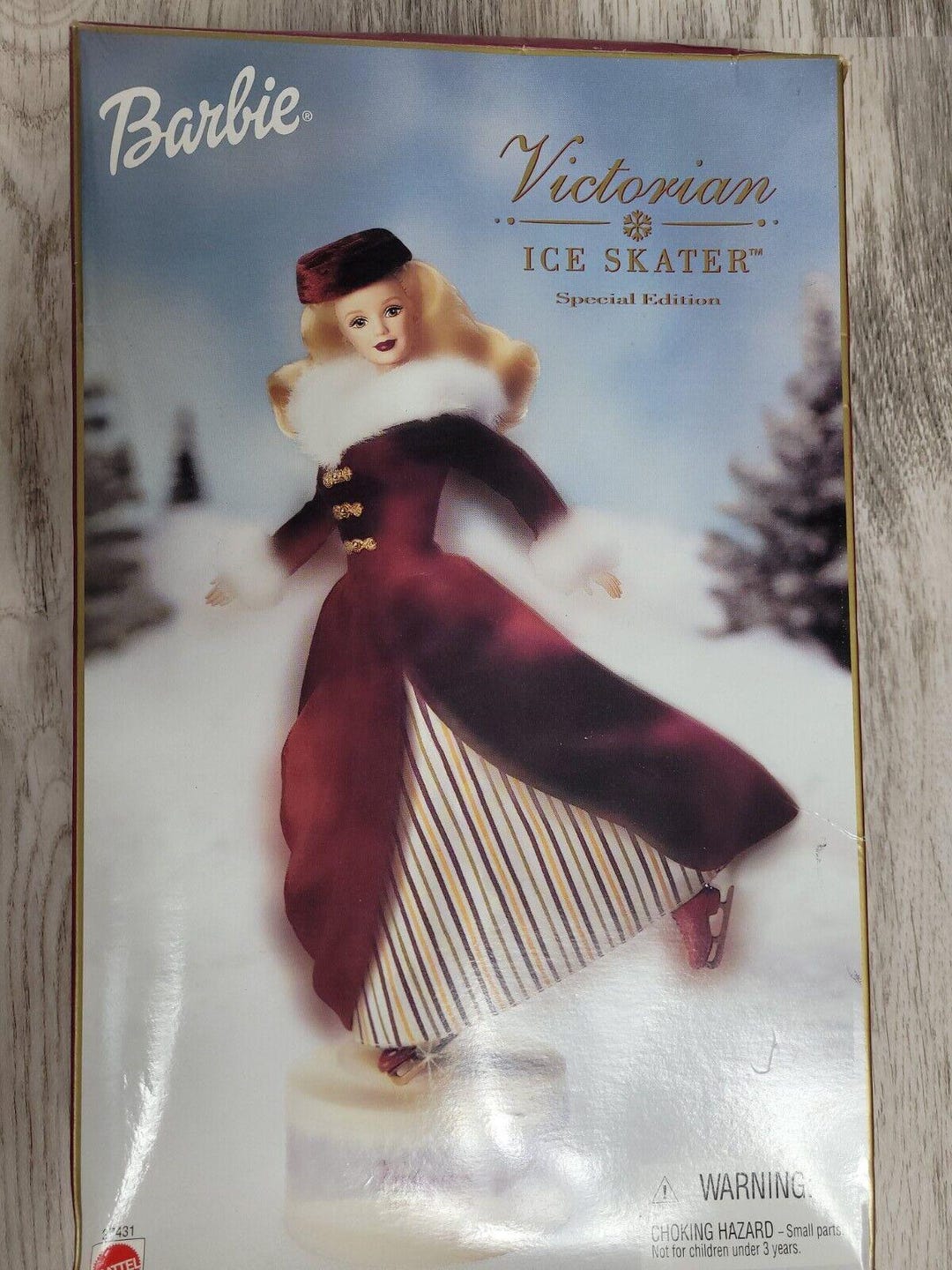 Mattel Victorian Ice Skater Barbie Doll With Music Box 2000 Special ...