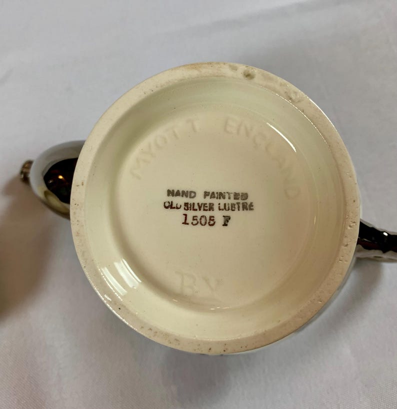 Myott & Sons Lusterware and Silver Teapot - Etsy
