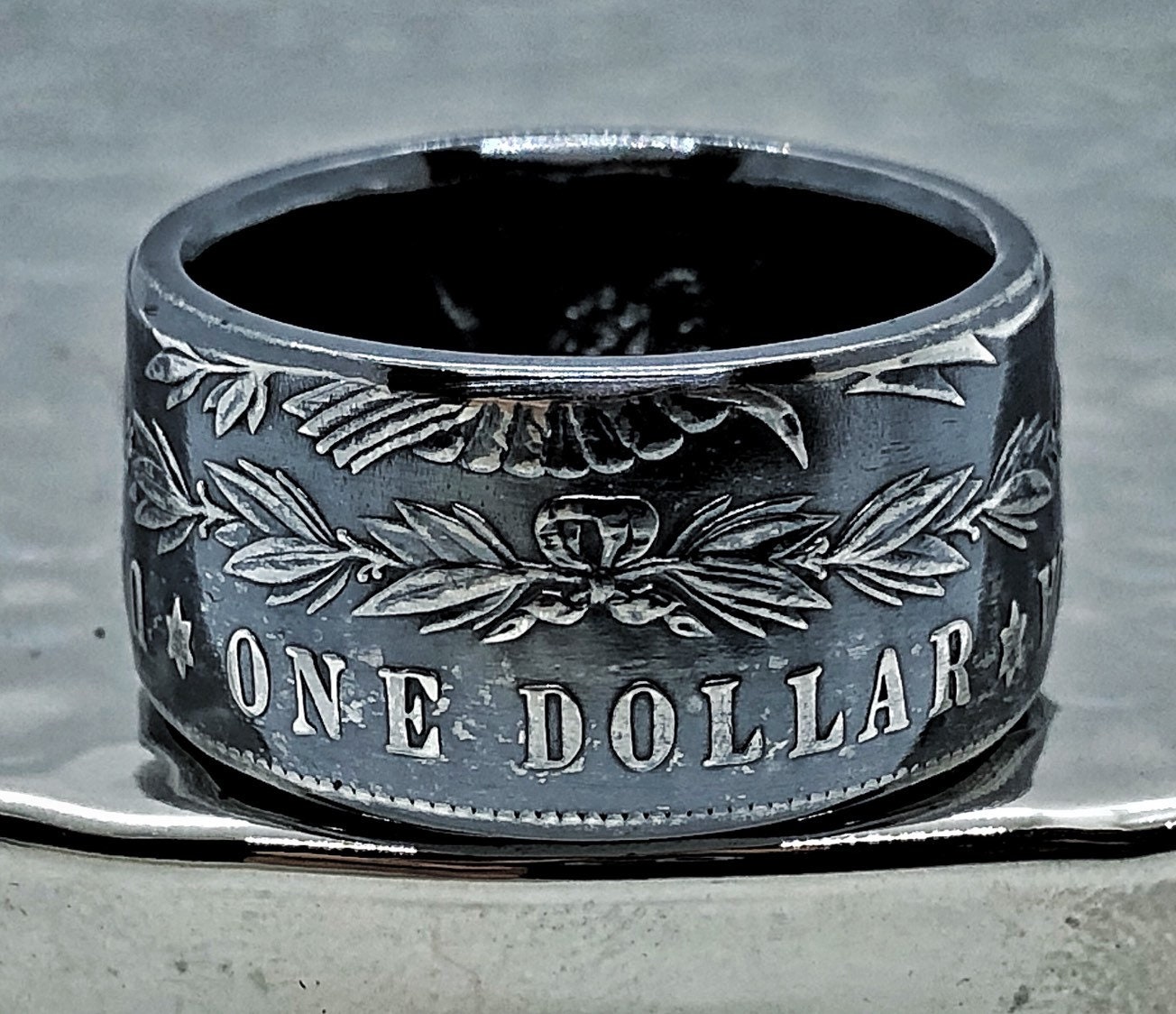 Custom Morgan Silver Ring made from authentic Coin Men's | Etsy