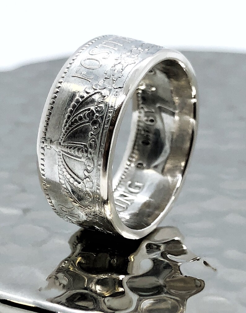 Swedish Sweden Hand-forged Coin Ring Made From Authentic - Etsy