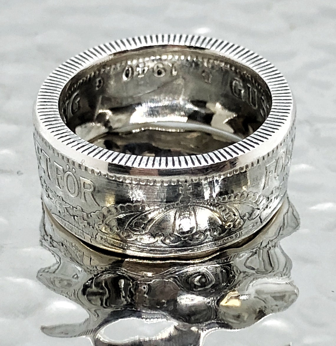 Swedish Sweden Hand-forged Coin Ring Made From Authentic - Etsy