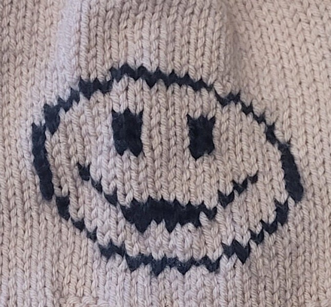 Smiley Face Hat Knitting Pattern- Knitted Beannie - Etsy