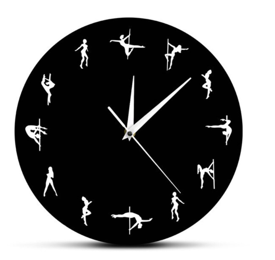 Pole Dancing Clock - Etsy