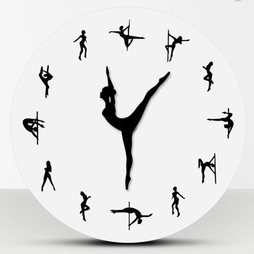Pole Dancing Clock - Etsy