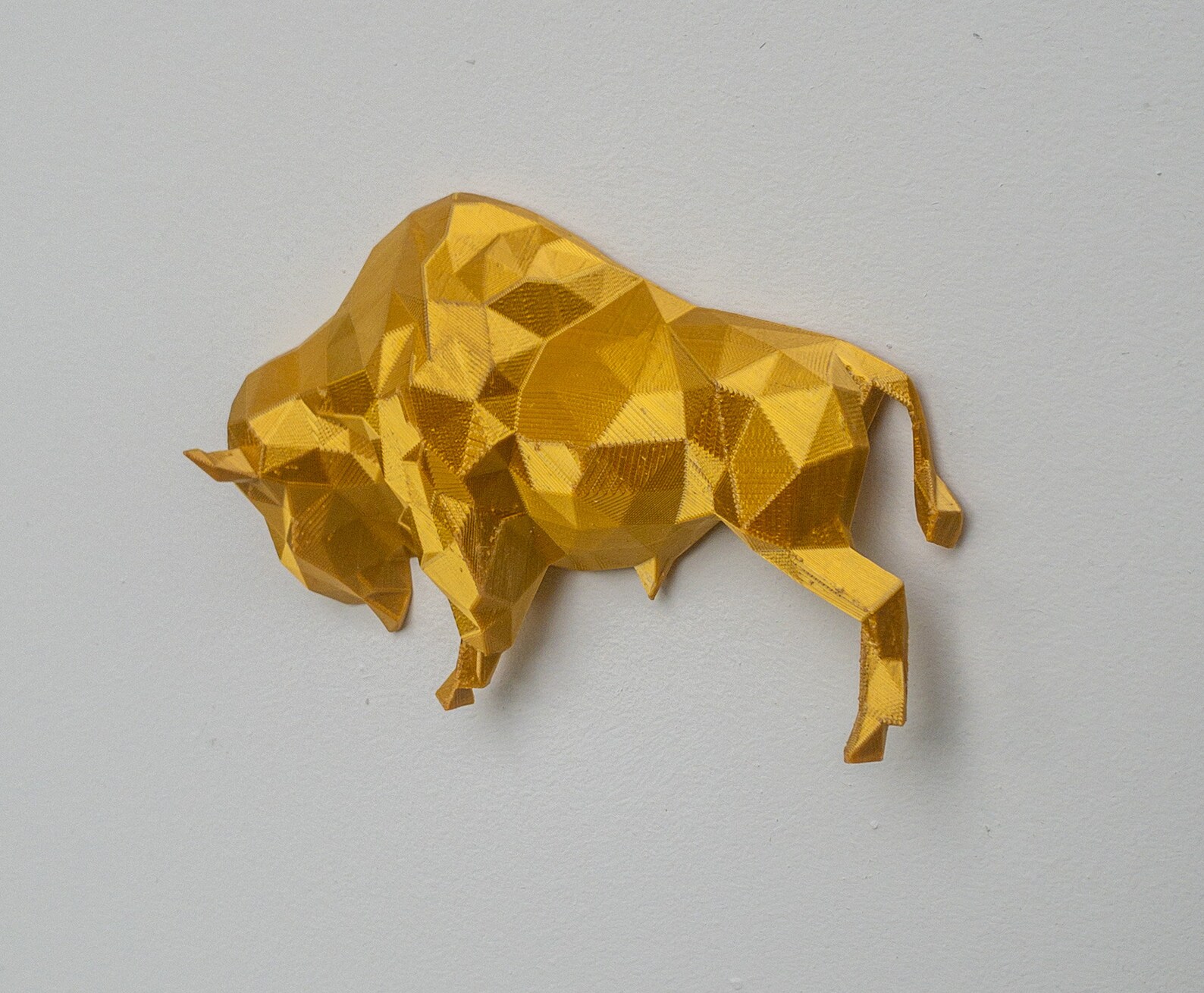 3D Geometric Bison Wall Decor/Geometric Buffalo Wall | Etsy