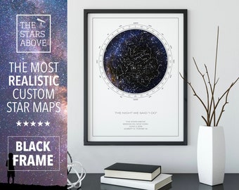 Custom star map | Etsy