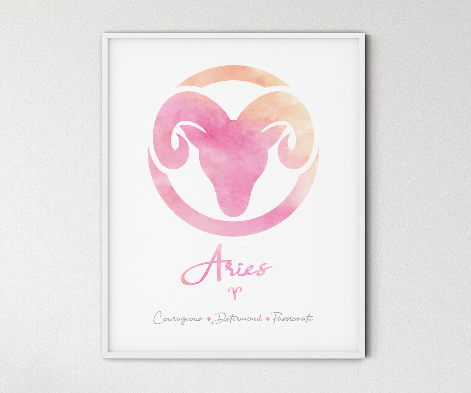 Aries Wall Art Printable Aries Gift Astrology Print Nursery | Etsy