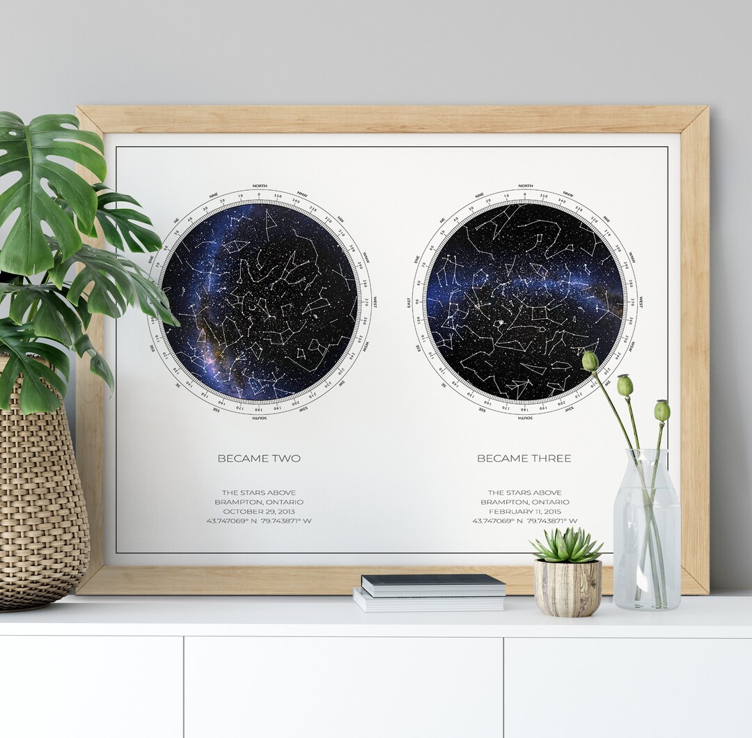 Custom Star Map Valentine's Day Gift Romantic Gift Night Sky Star Map ...