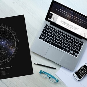 Custom Star Map Personalized Star Map Star Map Print Celestial Map ...