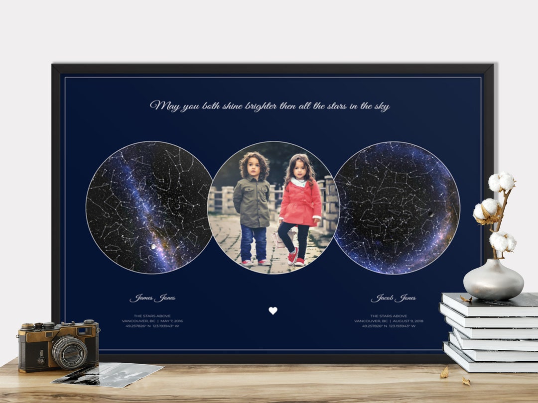 Personalized Gift Night Sky Star Map Under the Stars Print - Etsy