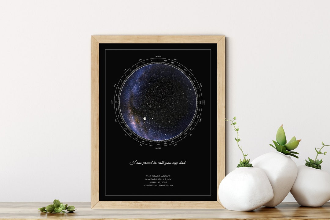 Custom Star Map Celestial Map Chart Your Special Moments Custom Star ...