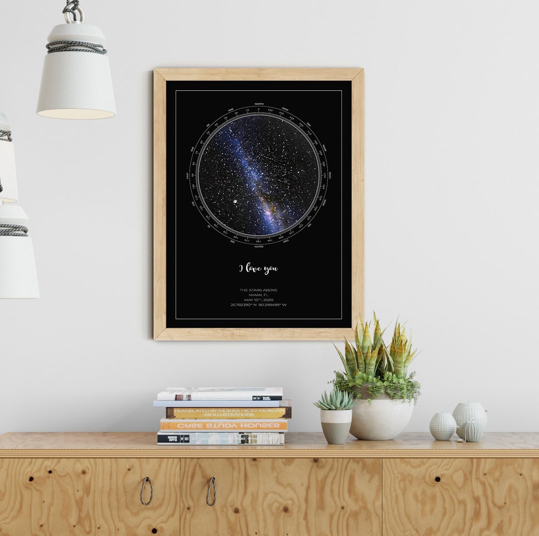 Last Minute Gift Custom Star Map Personalized Gift Night We Met Gift ...