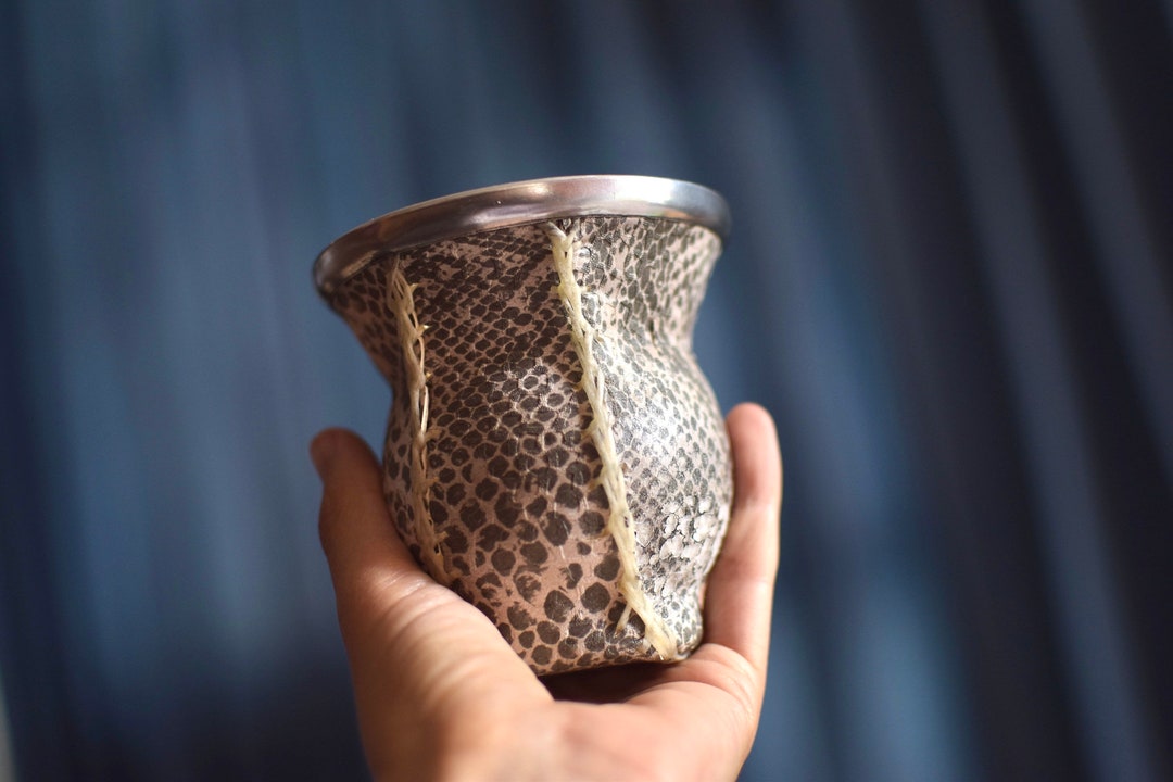 Peruvian Snake Skin Cup Ceremonial Shamanistic Yerba Mate Serving - Etsy