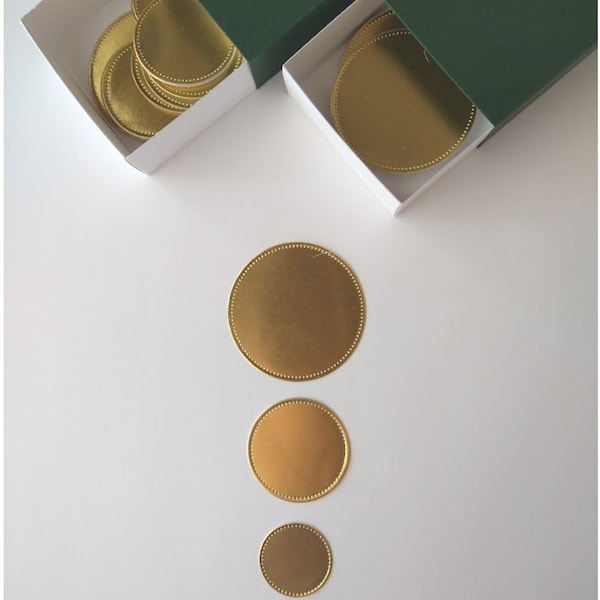 Gold Border Labels - Etsy