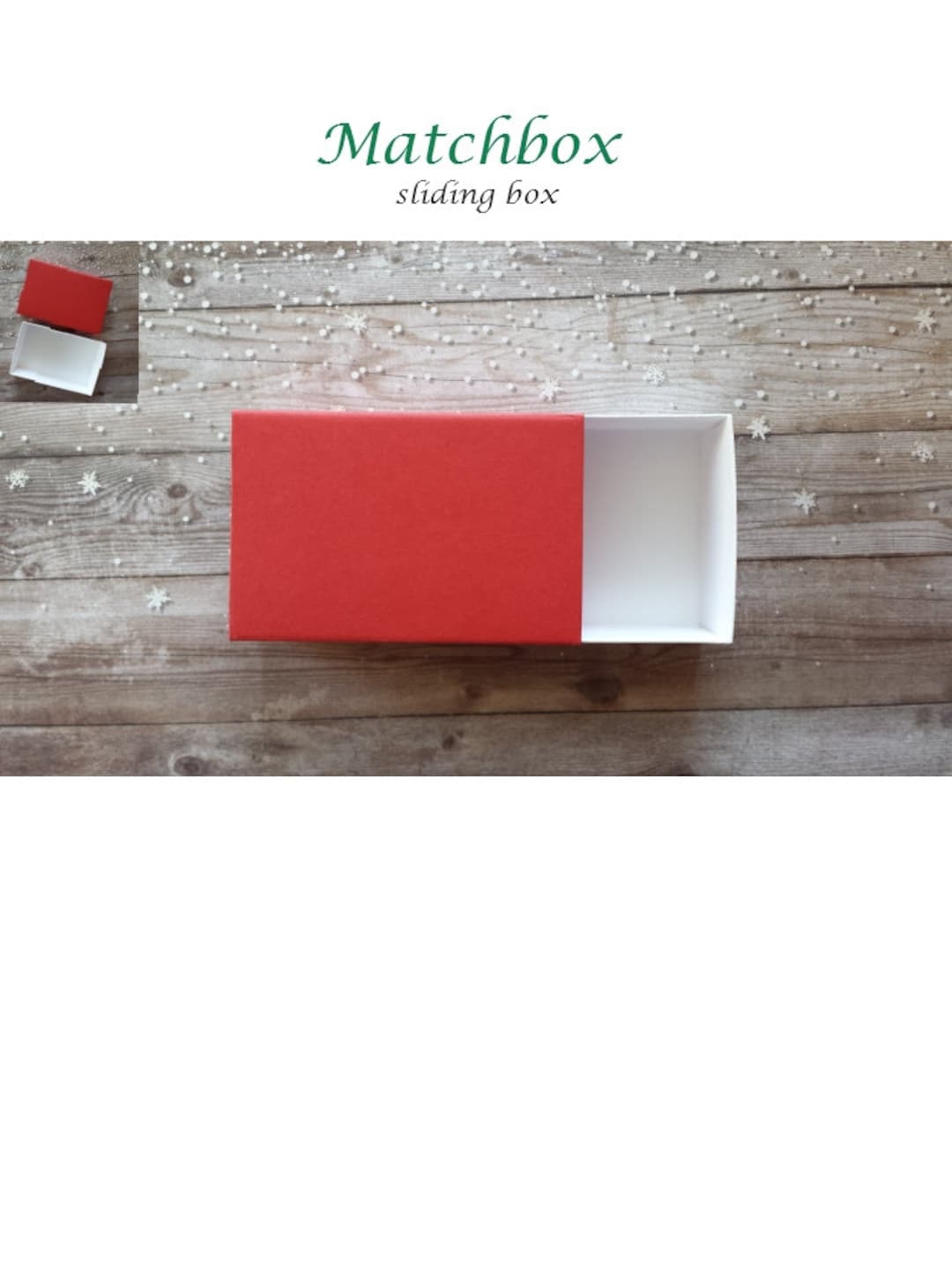 Large Rectangular Sliding Matchboxes - Rectangle Matchbox: Treat Favor ...