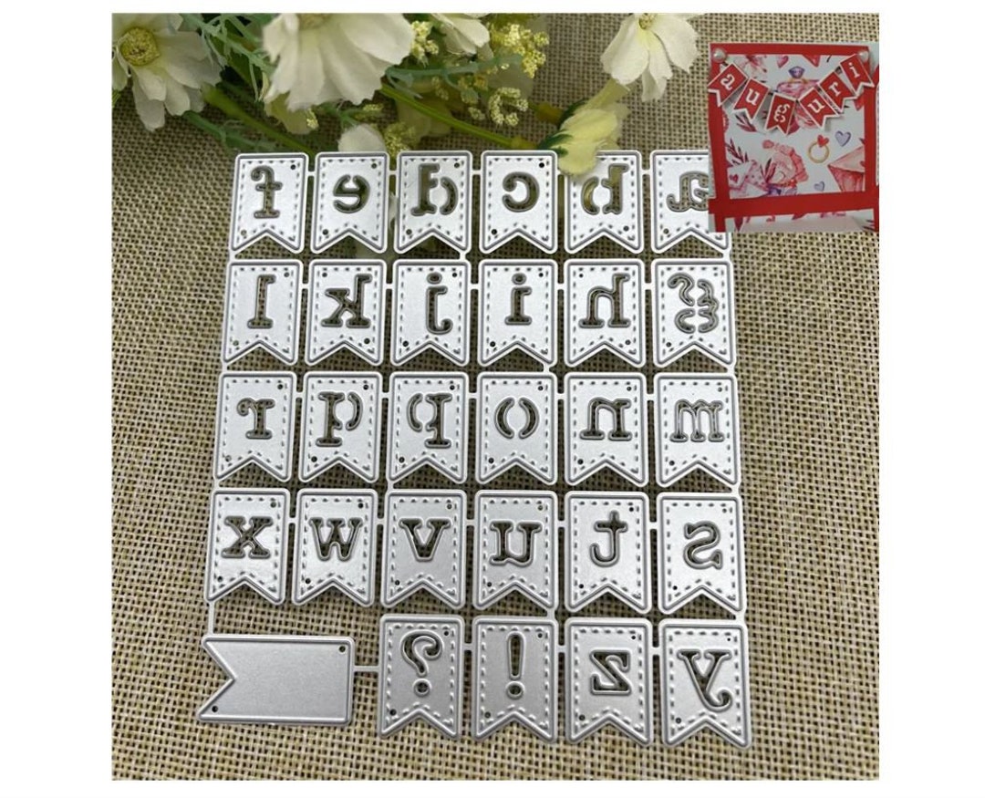Metal Cutting Die: Alphabet Letters Lowercase Banner Cutting Dies - Etsy