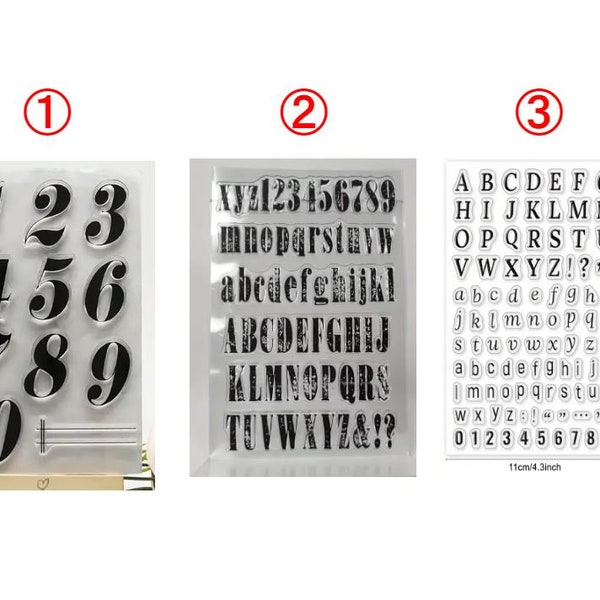 Clear Alphabet Stamps - Etsy