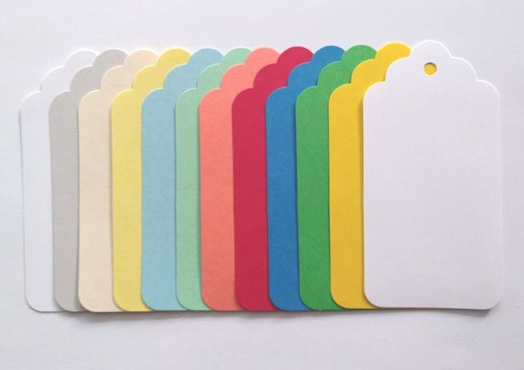 Bright Color Gift Tags - Etsy