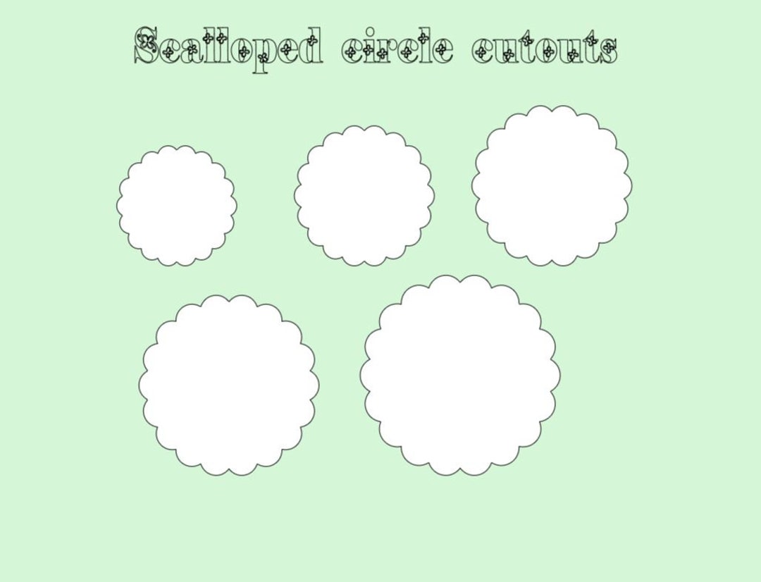 100 White Scalloped Circle Cards: Premium White Cardstock Cutouts Round ...