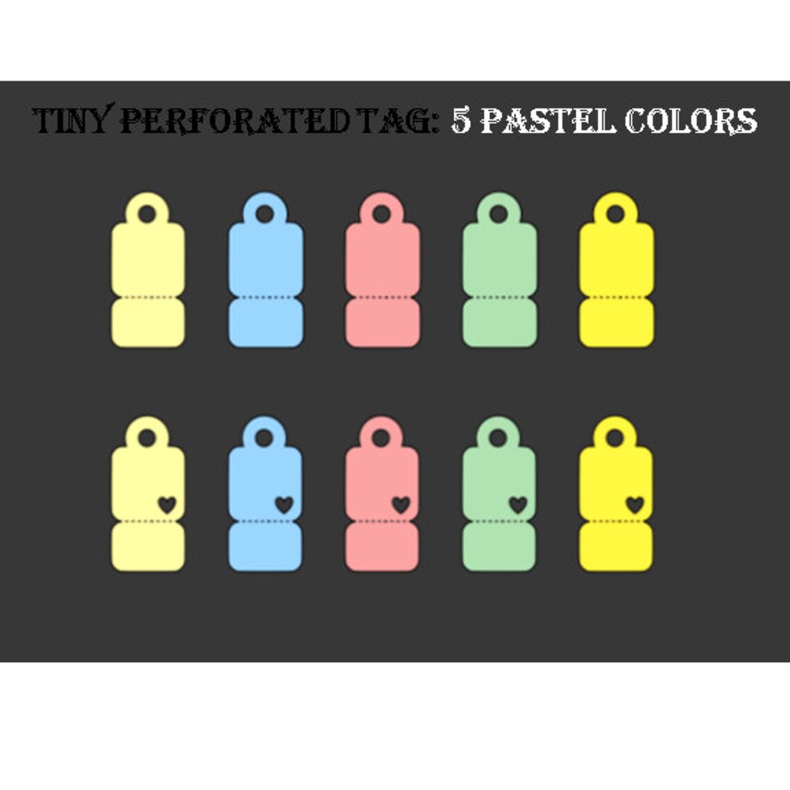 100 Tiny Perforated Tag: Small Tear Off Tag for Jewelry Gift | Etsy