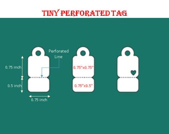 Perforated Price Tag - Etsy