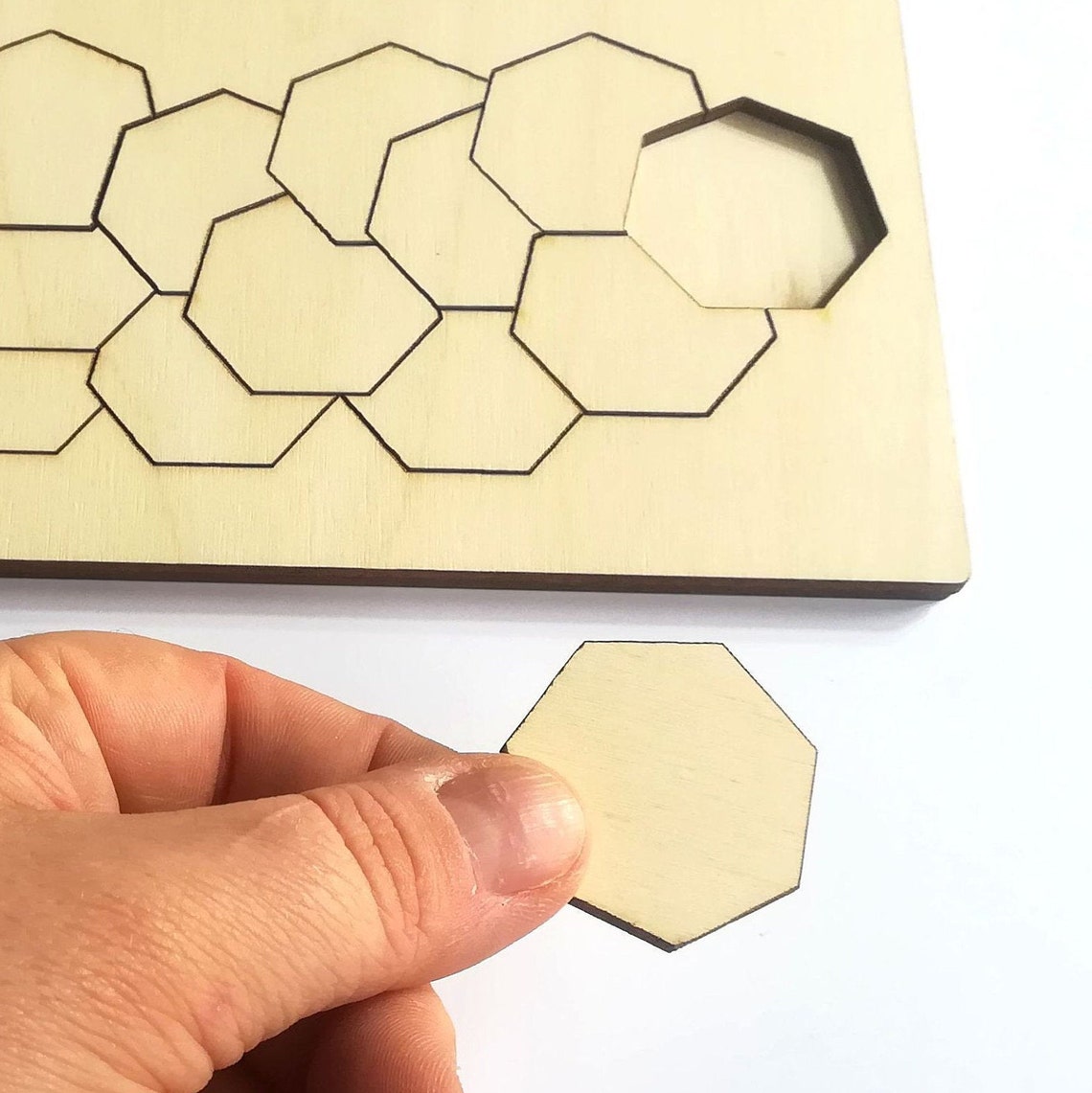 Puzzle Brain Teaser HEPTAGON - Etsy