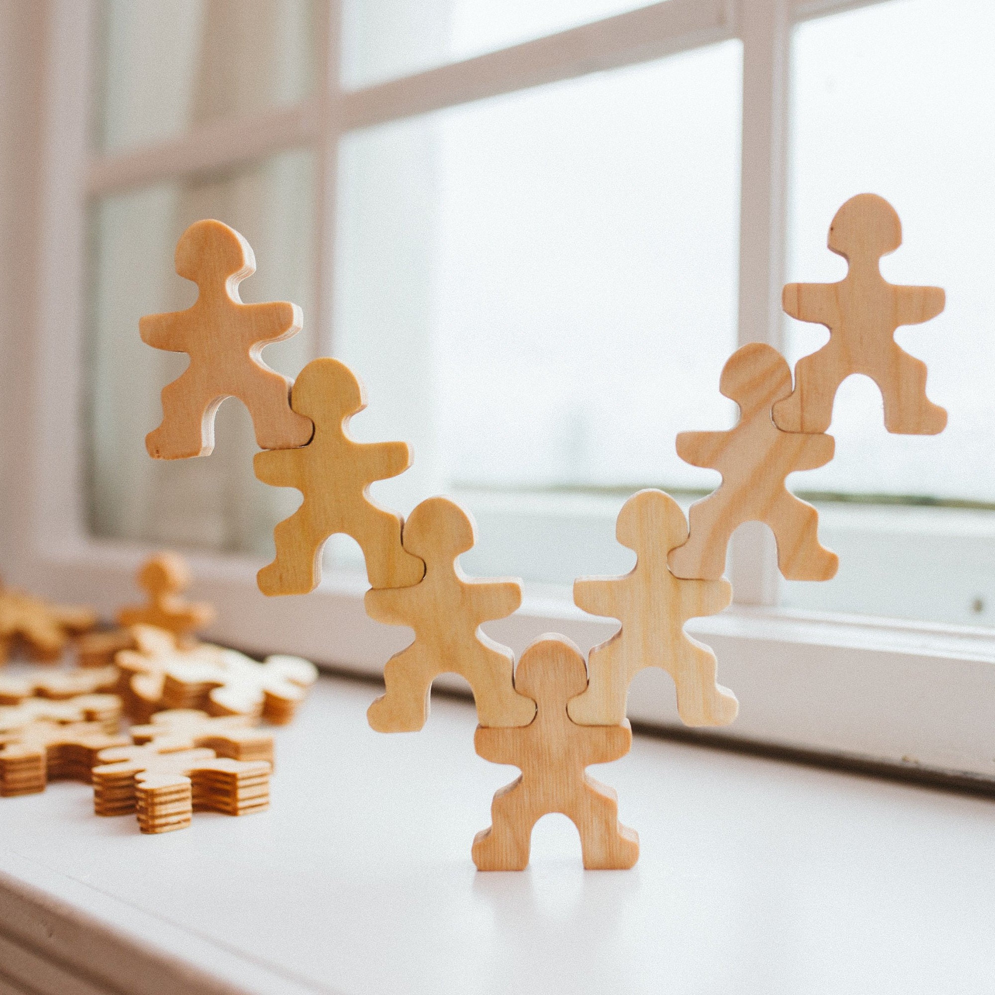 Montessori Toy:stacking Puzzle, Set - 300 Pcs. - Etsy