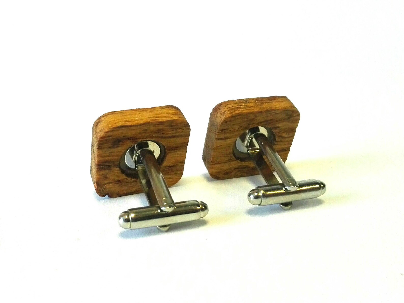 Elegant Wooden Cufflinks. Wood: Reclaimed Oak - Etsy
