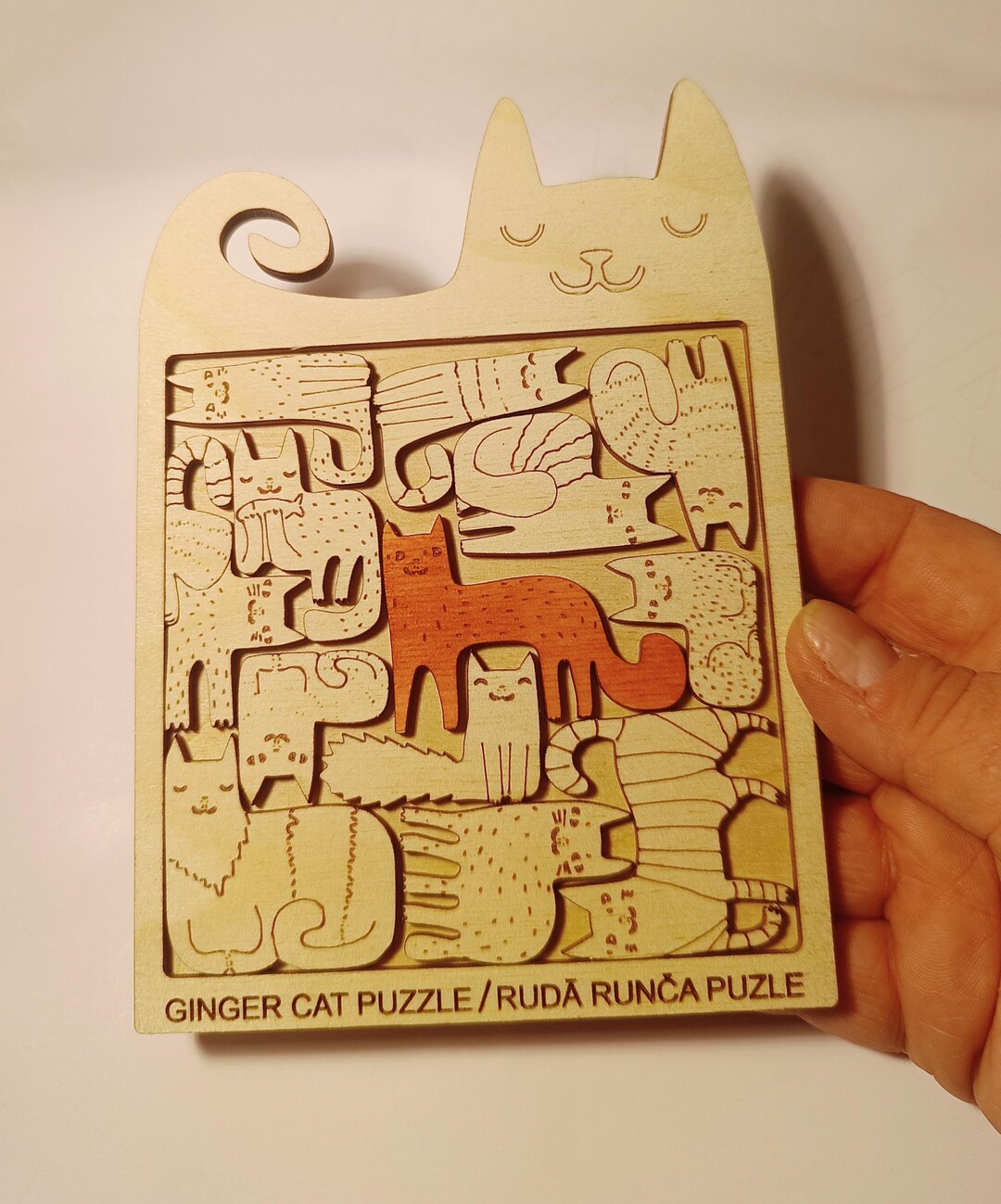 The Ginger Cat Puzzle – A Miniature Cat Kingdom! - Etsy