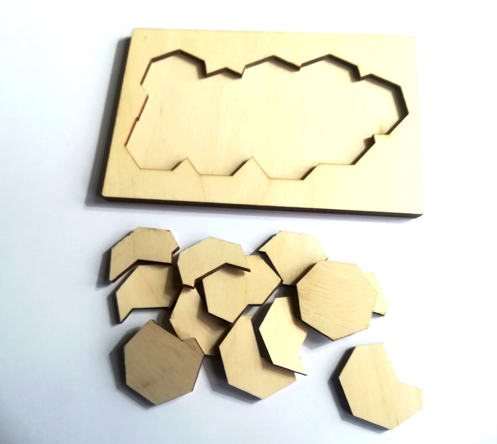 Puzzle Brain Teaser HEPTAGON - Etsy