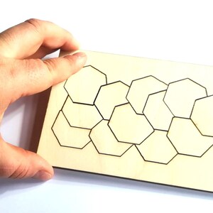 Puzzle – Brain Teaser “HEPTAGON ” - Etsy