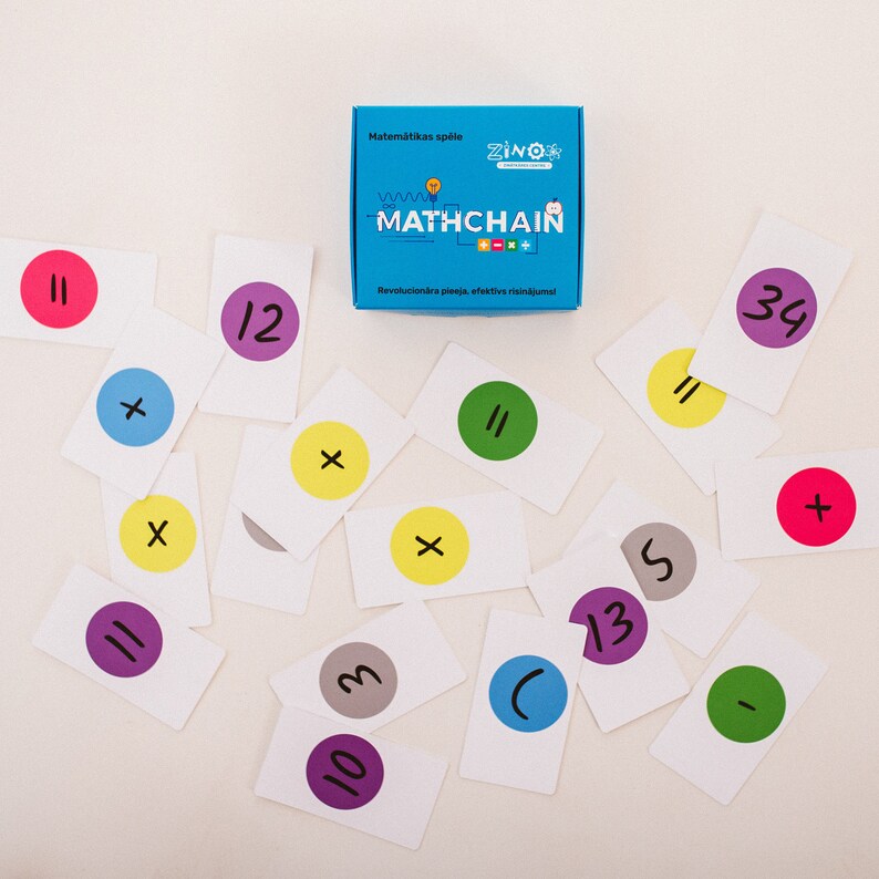 Mathematical Learning Table Game “MATHCHAIN” - Etsy