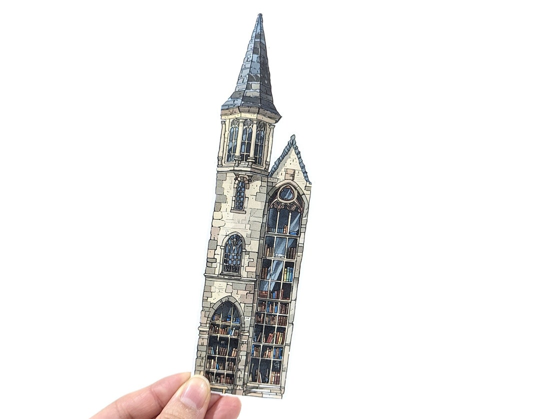 Gothic Brick Bookshop Bookmark, Handcrafted, Bibliophiles, Thick High ...
