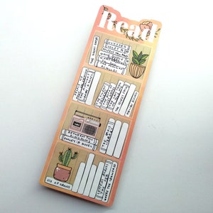 Bookmark Book Tracker, Double Sided, 56 Books to Fill All Together ...