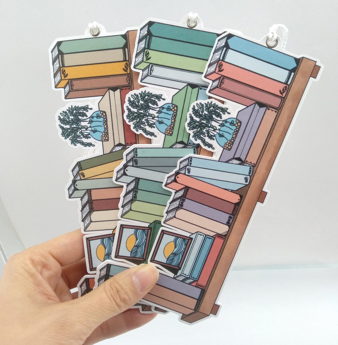 Bookmark Book Tracker, Bookshelf, Double Sided, 34 Books to Fill All ...