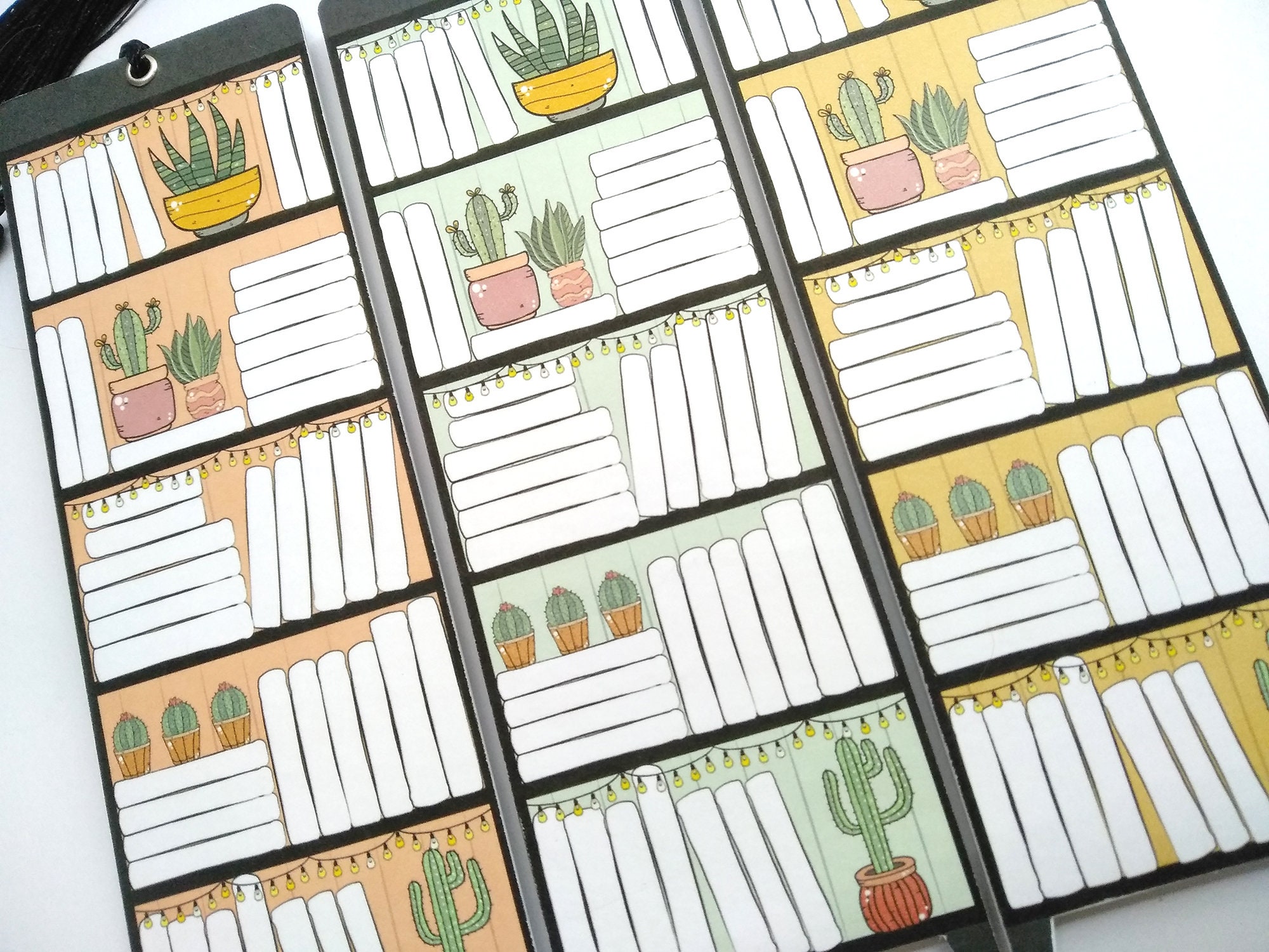 Book Tracker Bookmarks 88 Books Each Aesthetic Book Mark | Etsy