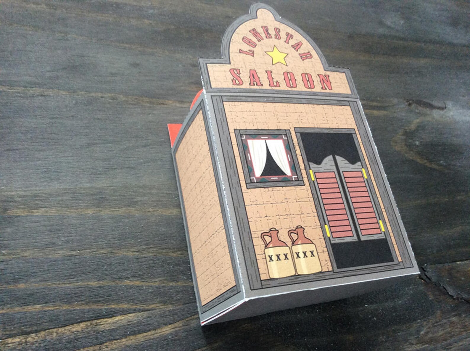 Wild West Themed Cowboy Party Favor Gift Box Birthday Instant Download ...