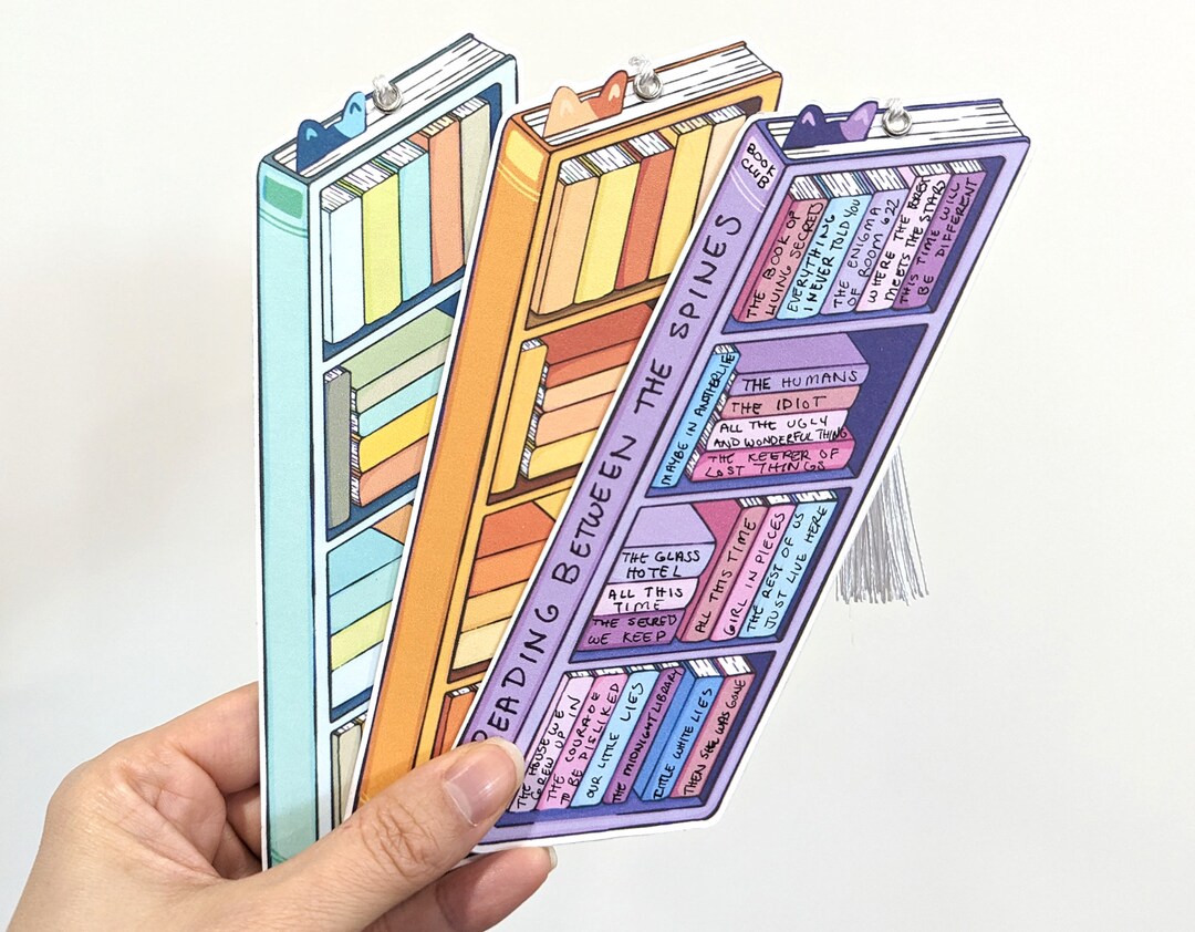Bookmark Book Tracker, Book Stack, Double Sided, 44 Books to Fill All ...