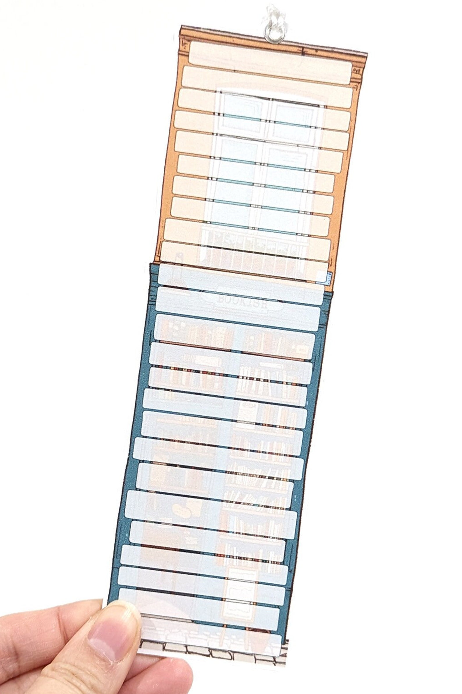 Cozy Bookish Bookshop Bookmark Tracker, 25 Books to Fill In, Handmade ...