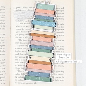Bookmark Book Tracker, Book Stack, Double Sided, High Quality, Thick ...