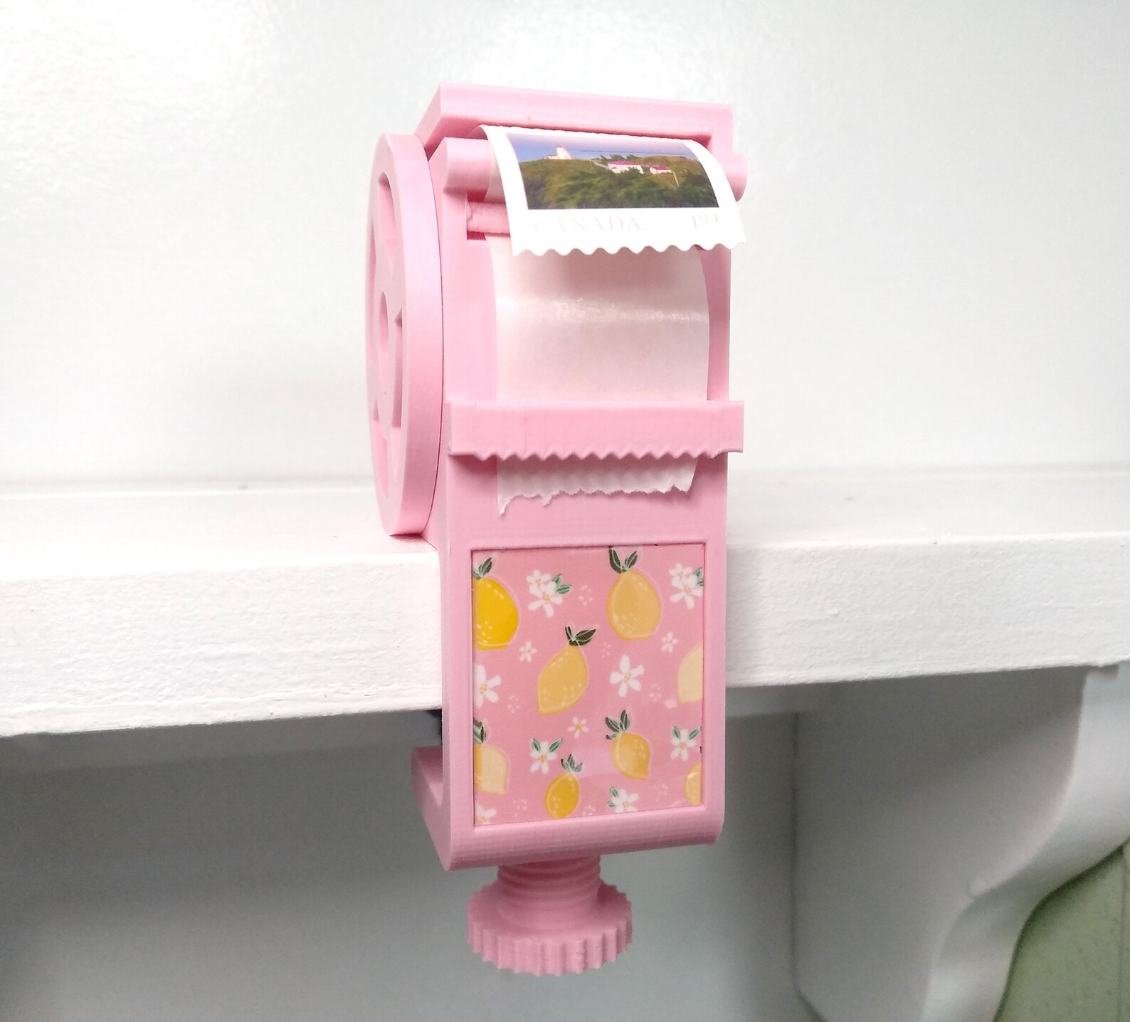 Postage Stamp Dispenser, Hold 50 - 100 Stamp Coil, Table Mount, Canada ...