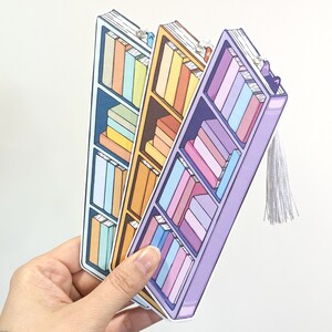 Bookmark Book Tracker, Book Stack, Double Sided, 44 Books to Fill All ...