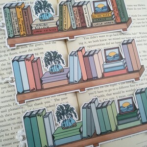 Bookmark Book Tracker, Bookshelf, Double Sided, 34 Books to Fill All ...