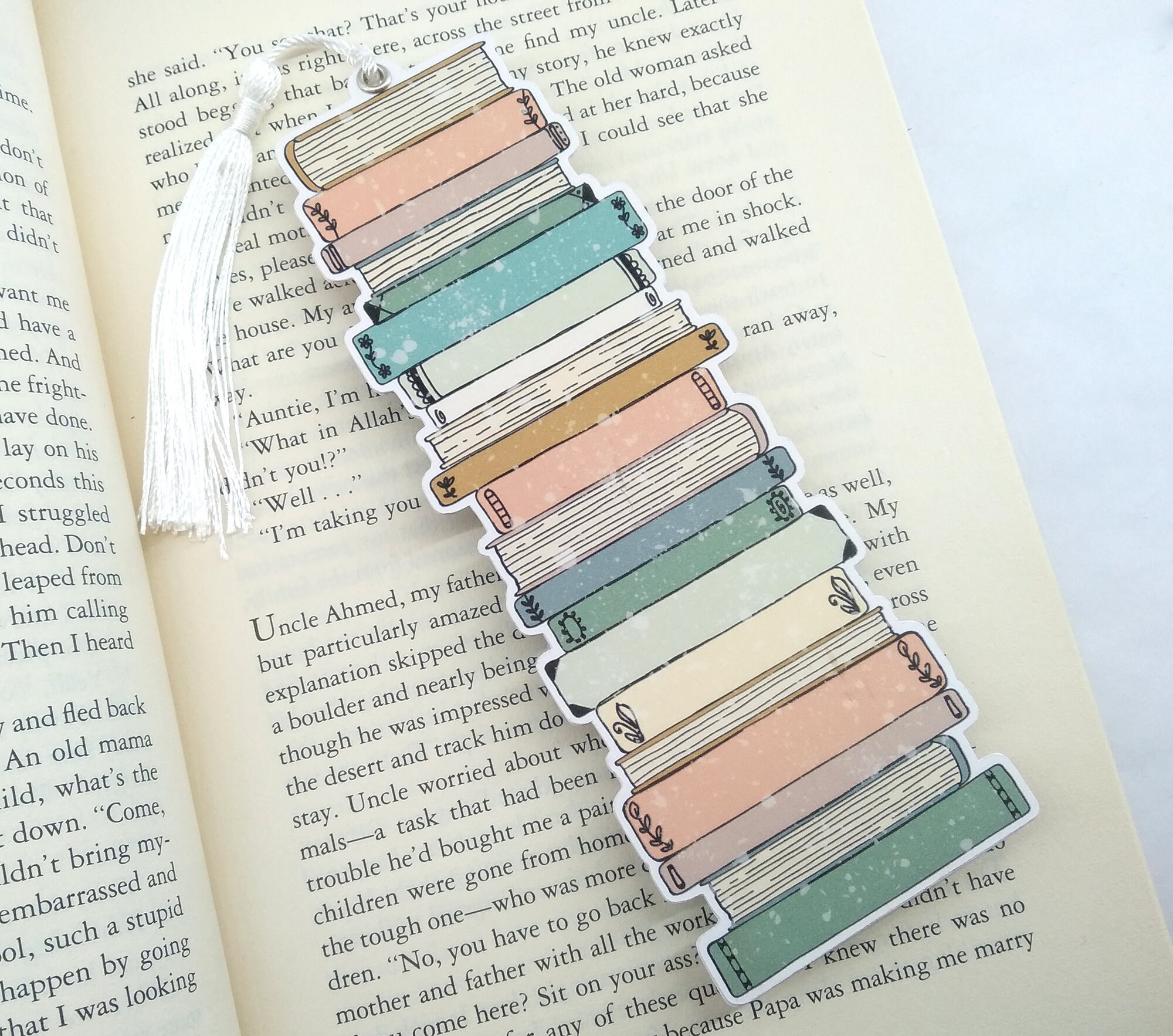 Bookmark Book Tracker Book Stack Double Sided 30 Books to - Etsy Canada